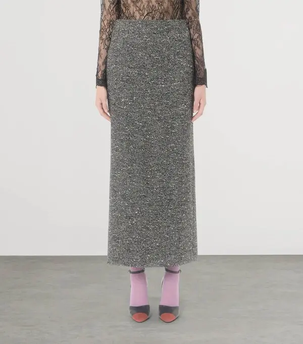 Valentino Garavani Wool-blend Midi Skirt