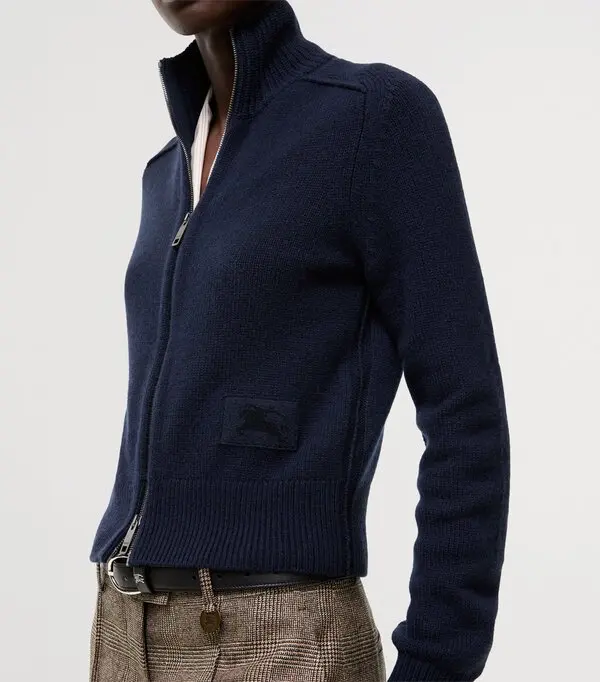 Burberry Cashmere-blend Zip-up Jacket