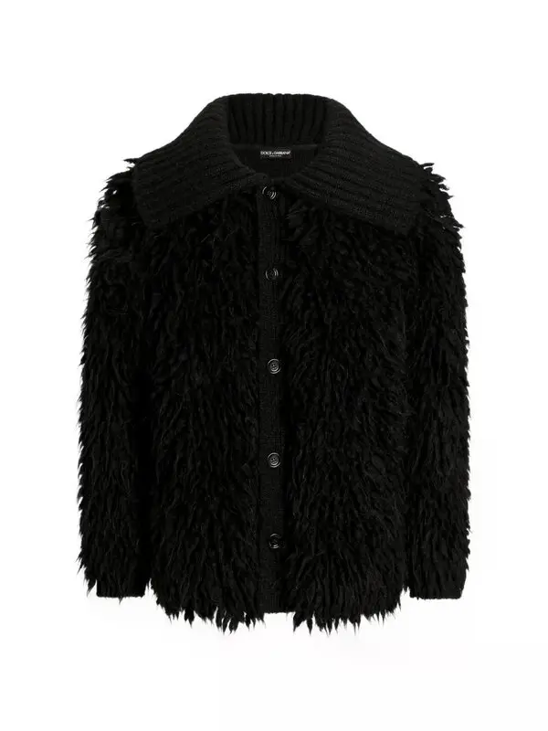 Dolce & Gabbana Fur-effect Knit Cardigan