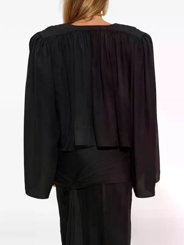 Valentino Garavani Gathered Cropped Cardigan