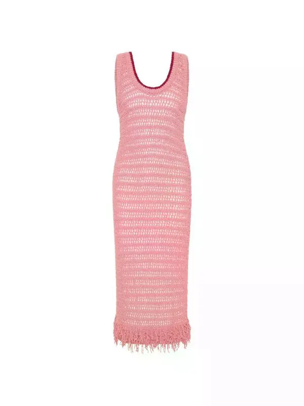 The Upside Bahia Helena Fringed Midi Dress
