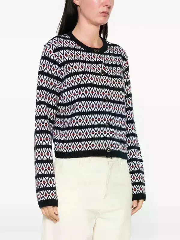 FRAME Fair-isle-pattern Cardigan