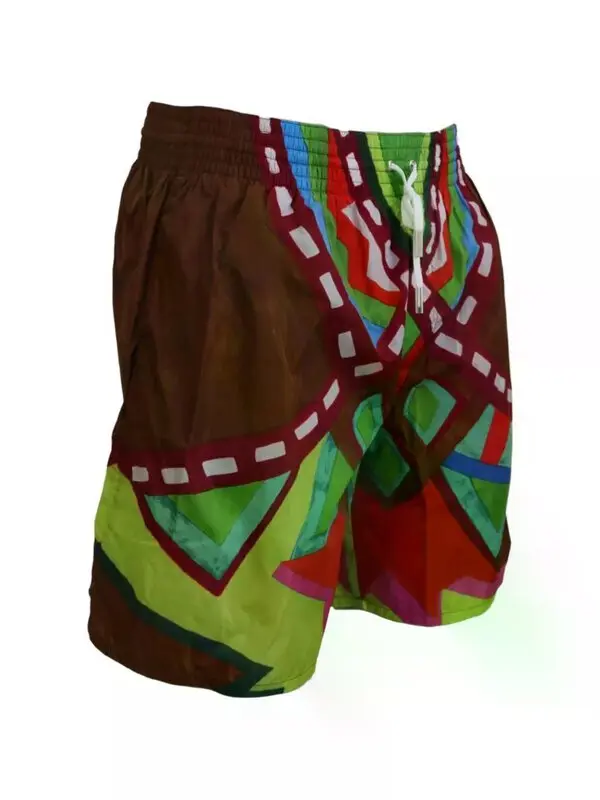 Dsquared2 Geometric-print Drawstring Swim Shorts