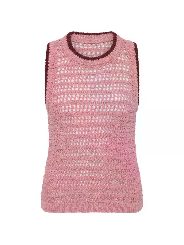 The Upside Bahia Koby Knitted Tank Top - Pink