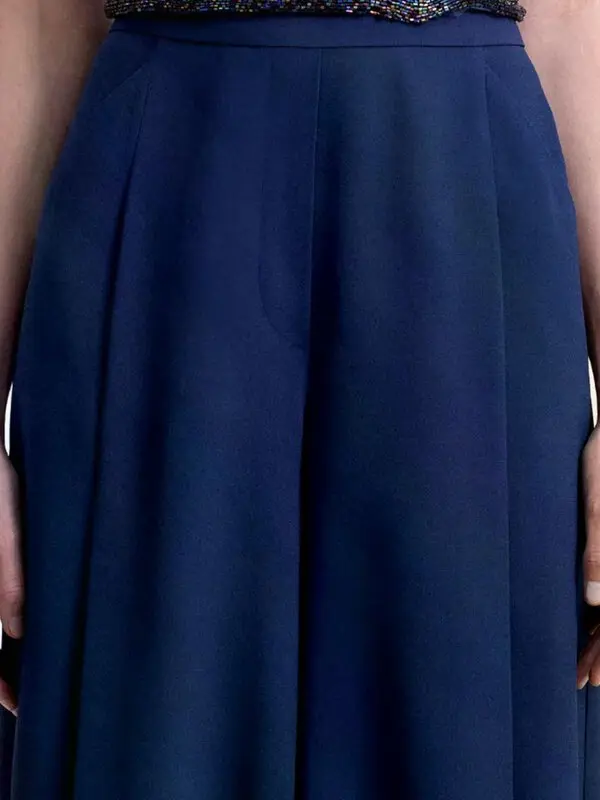 GEMY MAALOUF Pleated Wide-leg Trousers