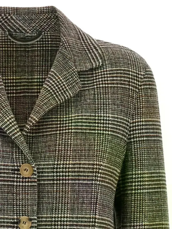 Ermanno Scervino Single-breasted Cropped Wool Blazer - Brown