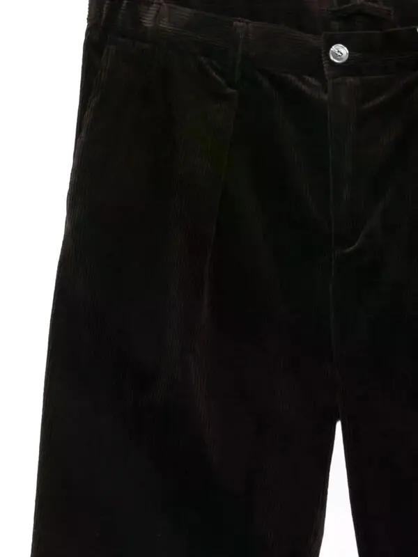 PROFUOMO Pleated Corduroy Trousers