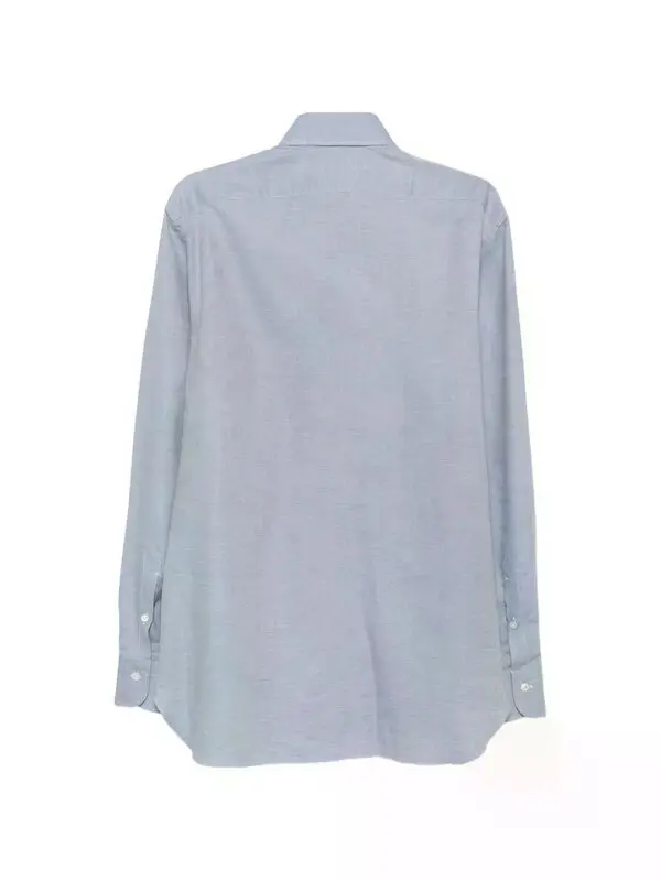 BARBA NAPOLI Spread-collar Button-up Shirt
