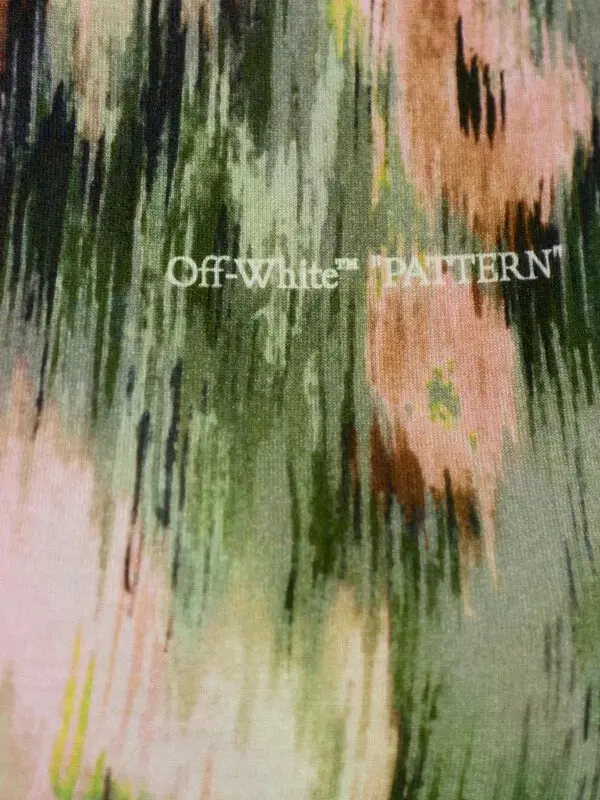 Off-White Abstract-print Turtleneck Top