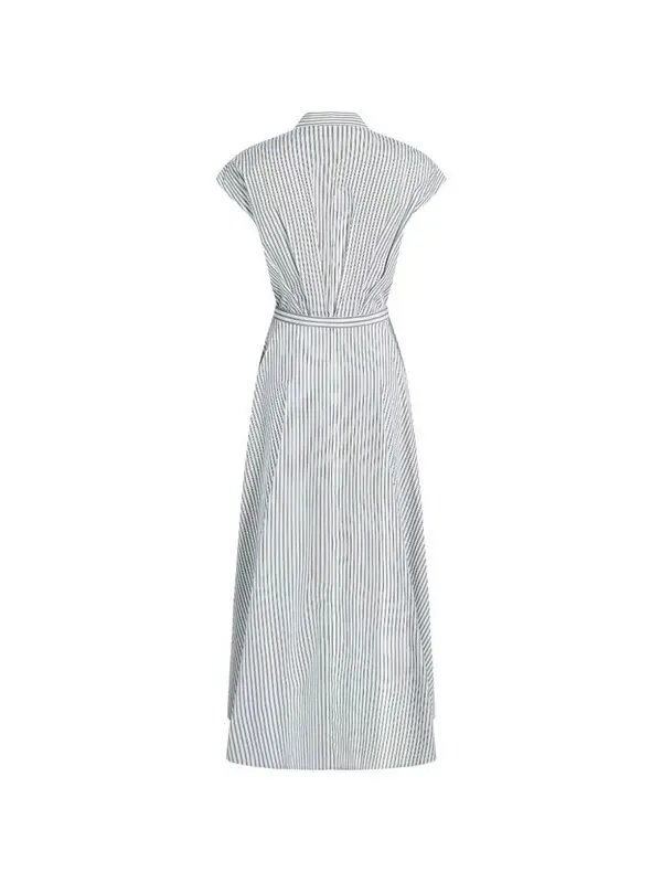 Adam Lippes Palmer Striped Maxi Shirtdress