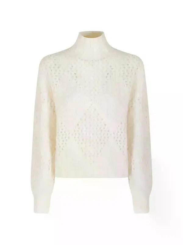 BALLANTYNE Diamond-stitch Knit Sweater