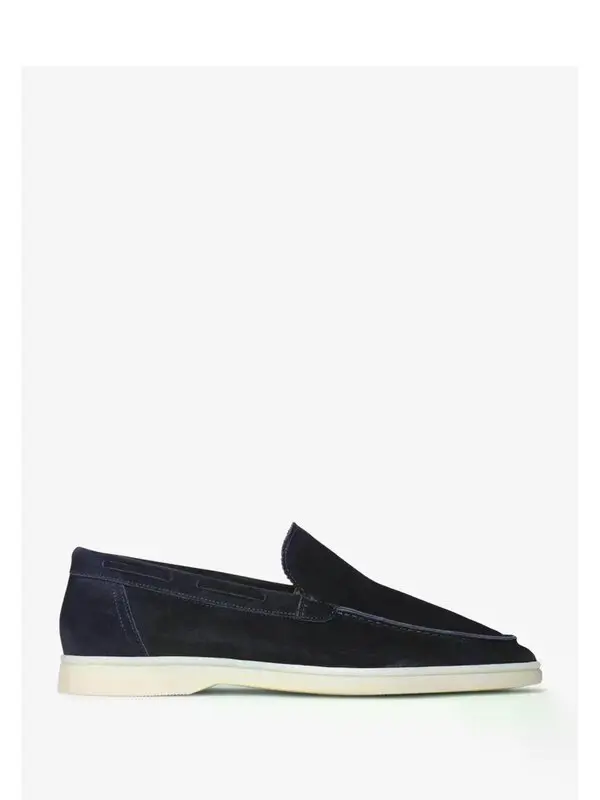 AURELIEN Yacht Suede Loafers - Blue