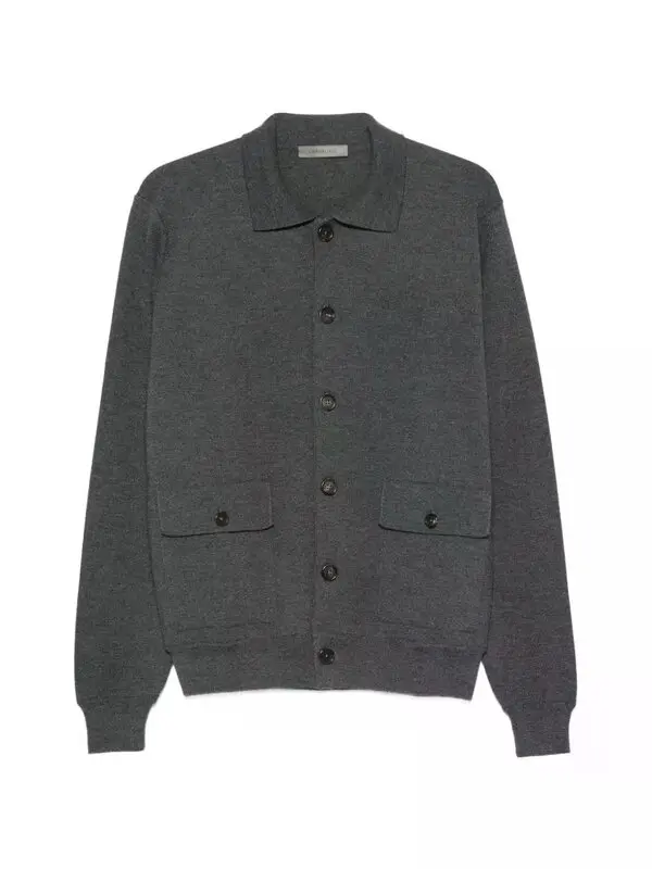 Corneliani Button-down Flap-pocket Sweater - Grey