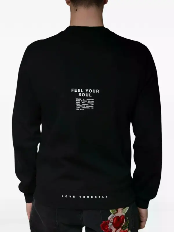 Dolce & Gabbana Crew Neck Graphic-print Sweatshirt