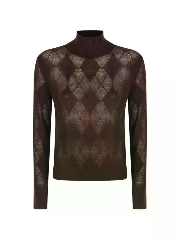 BALLANTYNE Argyle Knit Sweater