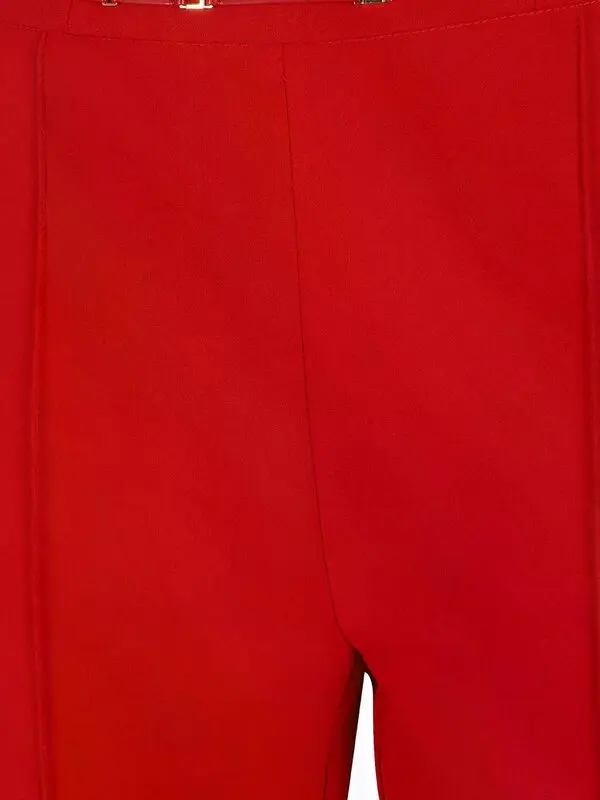 Elisabetta Franchi Pressed-crease Flared Trousers