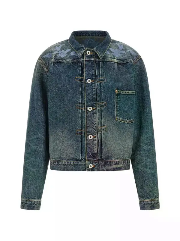 Kenzo Floral-embroidered Denim Jacket