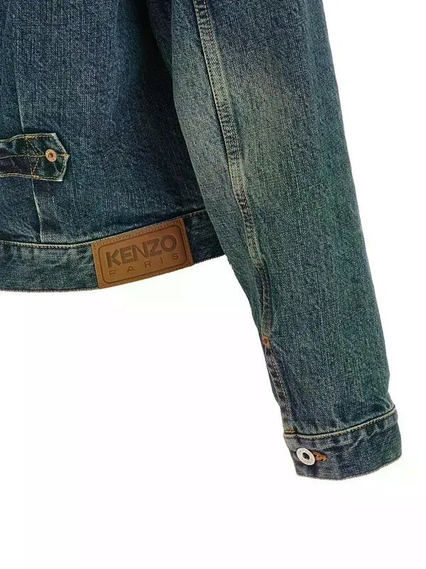 Kenzo Floral-embroidered Denim Jacket