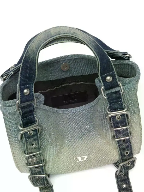 DIESEL® D-one-small Top-handle Bag In Crystal Solarised Denim