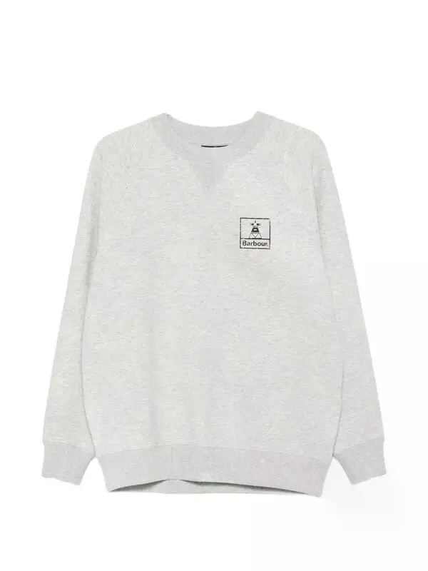 Barbour Logo-print Raglan-sleeve Sweater