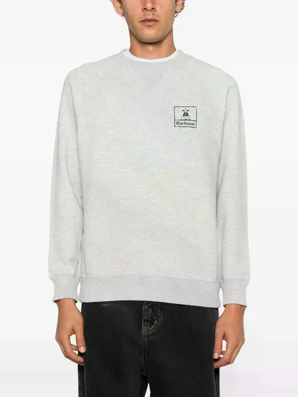 Barbour Logo-print Raglan-sleeve Sweater
