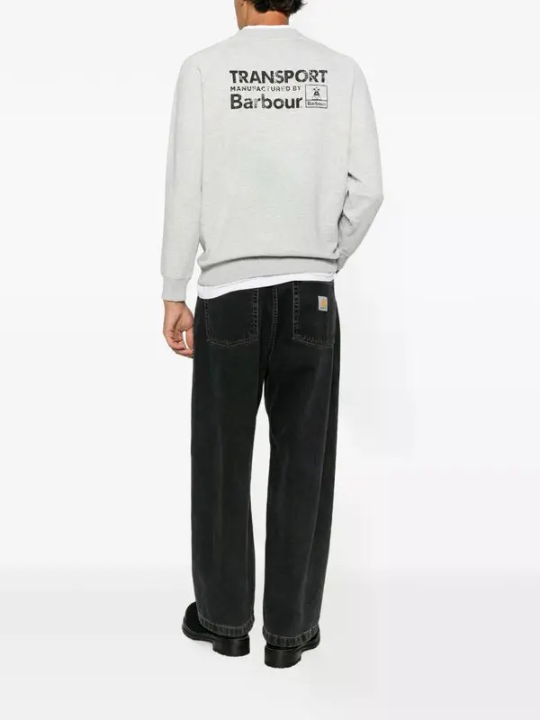 Barbour Logo-print Raglan-sleeve Sweater
