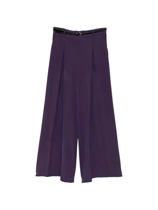 P.a.r.o.s.h Belted Pleated Trousers - Purple