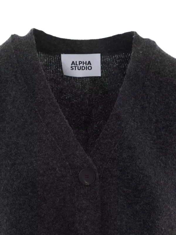 Alpha Studio V-neck Button-up Cardigan