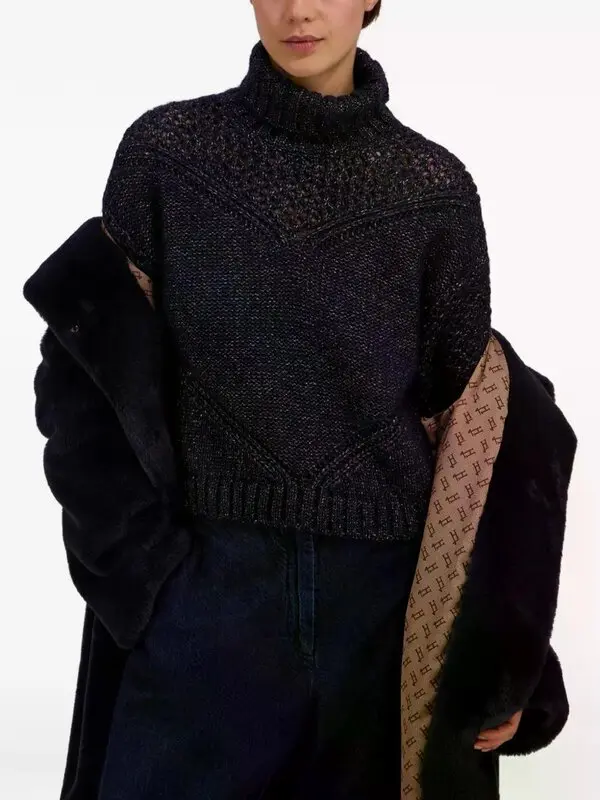 Herno Faux-fur High-collar Coat