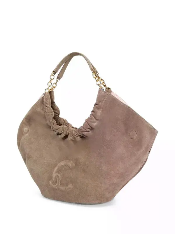 COCCINELLE Logo-embossed Chain-link Shoulder Bag