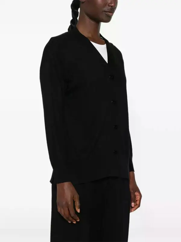 PUROTATTO V-neck Cardigan - Black