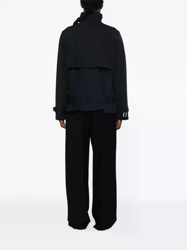 Samsøe Samsøe Sabianca Double-breasted Belted Jacket - Black