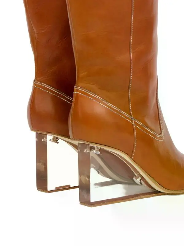 MAISON MARGIELA Plexi Contrast-stitch Wedge Boots