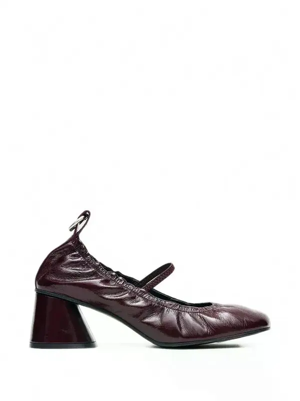 ALOHAS Rhiane Elasticated Block-heel Pumps - Red