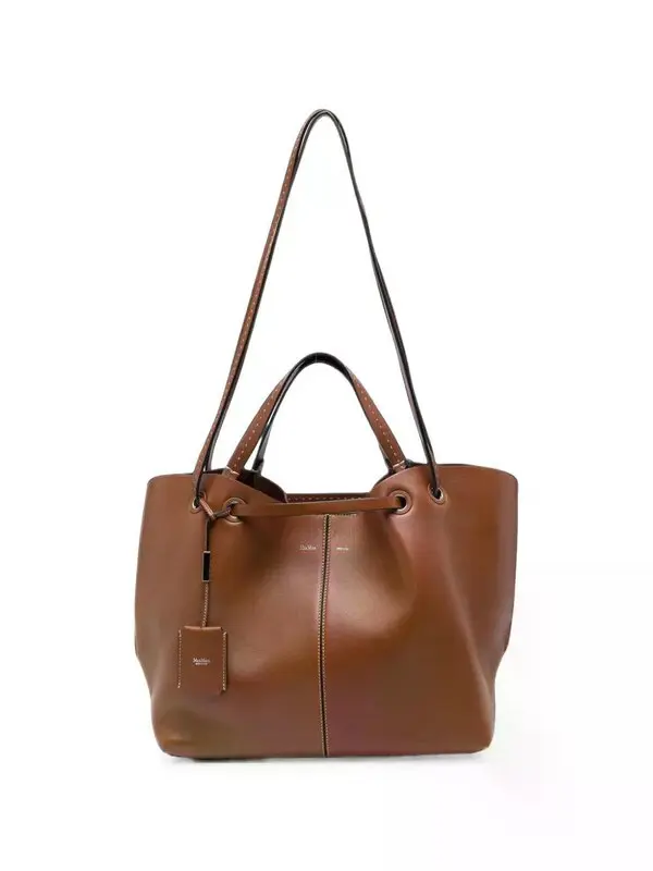 Max Mara Contrast-stitching Tote Bag
