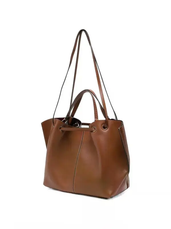 Max Mara Contrast-stitching Tote Bag