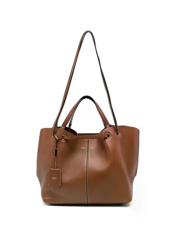 Max Mara Contrast-stitching Tote Bag
