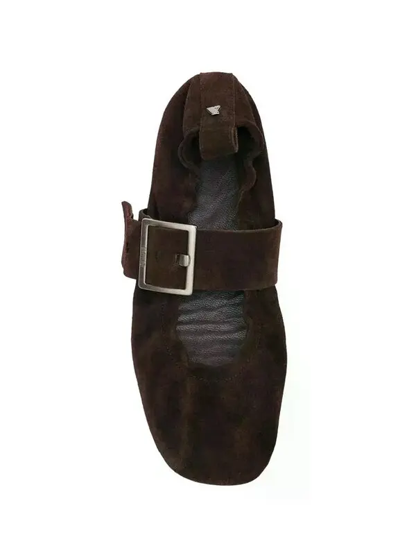 ALOHAS Sarea Buckle-strap Ballet Flats - Brown