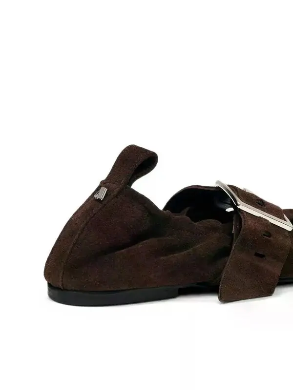 ALOHAS Sarea Buckle-strap Ballet Flats - Brown