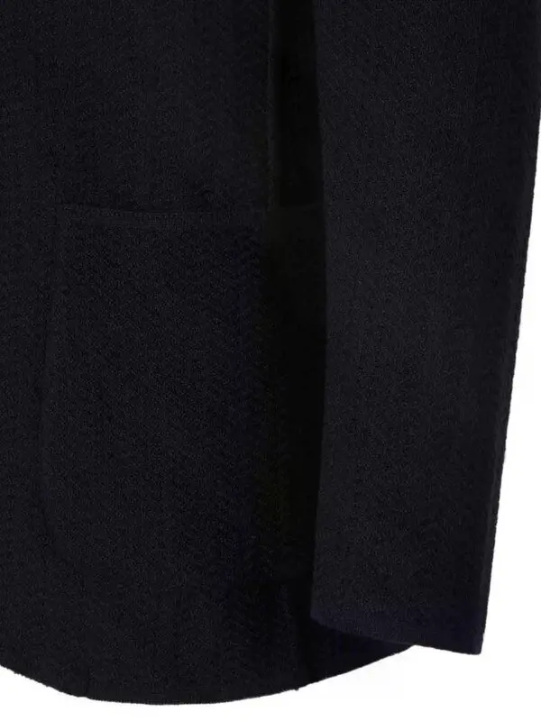LARDINI Herringbone-knit Virgin Wool Jacket