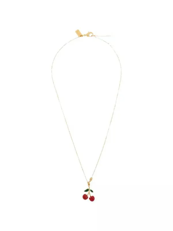 COACH Cherry Pendant Necklace - Gold