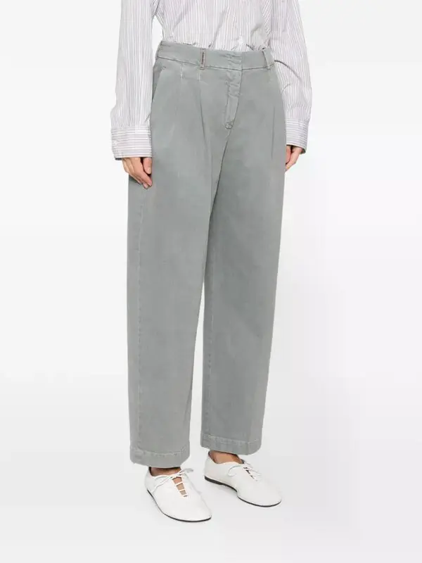 Peserico Pleated Straight-leg Jeans
