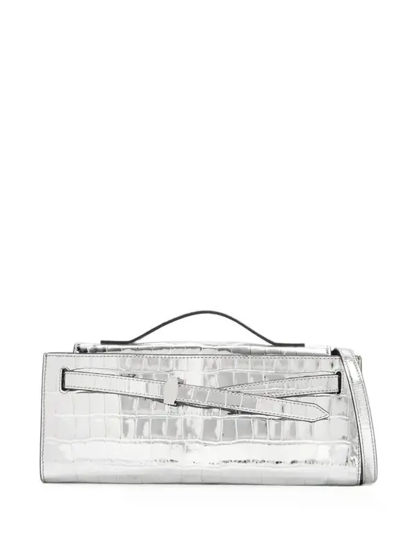 Veronica Beard Dash Leather Clutch Bag