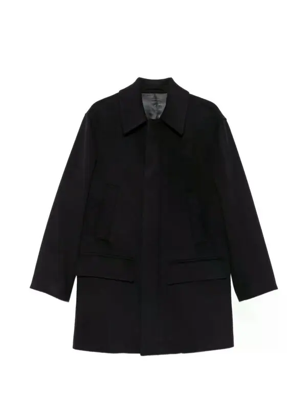 LARDINI Peggy Concealed-front Virgin Wool Coat