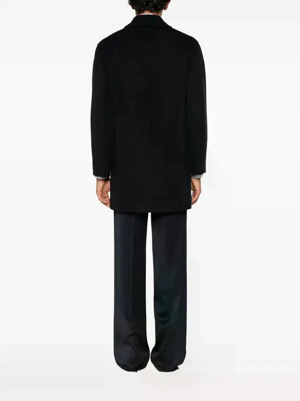 LARDINI Peggy Concealed-front Virgin Wool Coat