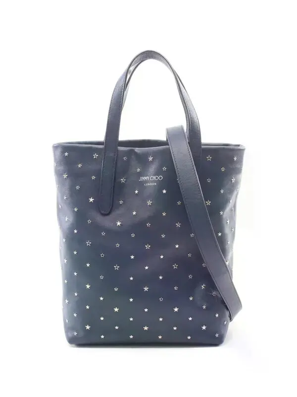 JIMMY CHOO 2010s Sofia Star-stud Tote Bag - Blue