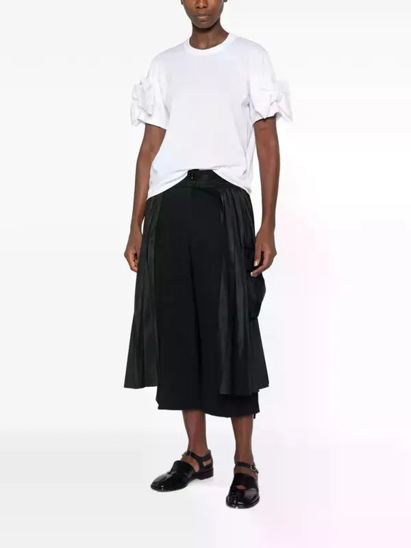 Noir Kei Ninomiya Bow-detail T-shirt - White