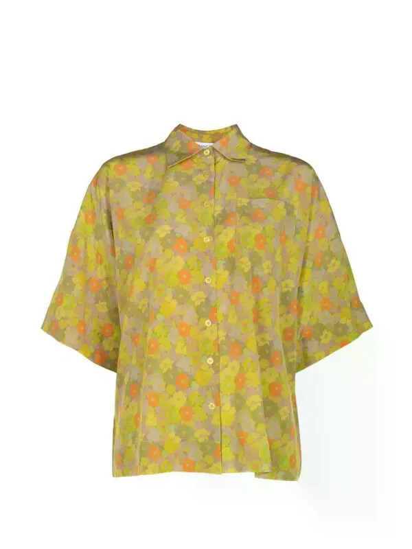 FRANCOISE PINTON - PARIS Floral-print Shirt - Green