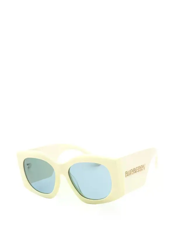 Burberry Oversized Geometric-frame Sunglasses - Yellow