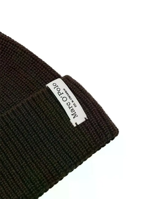 Marc O'polo Ribbed-knit Turn-up Beanie Hat
